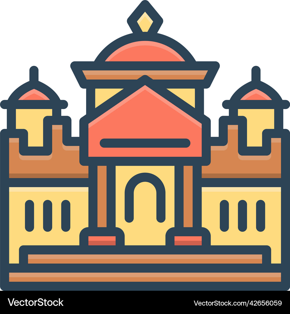 Temple Royalty Free Vector Image - VectorStock