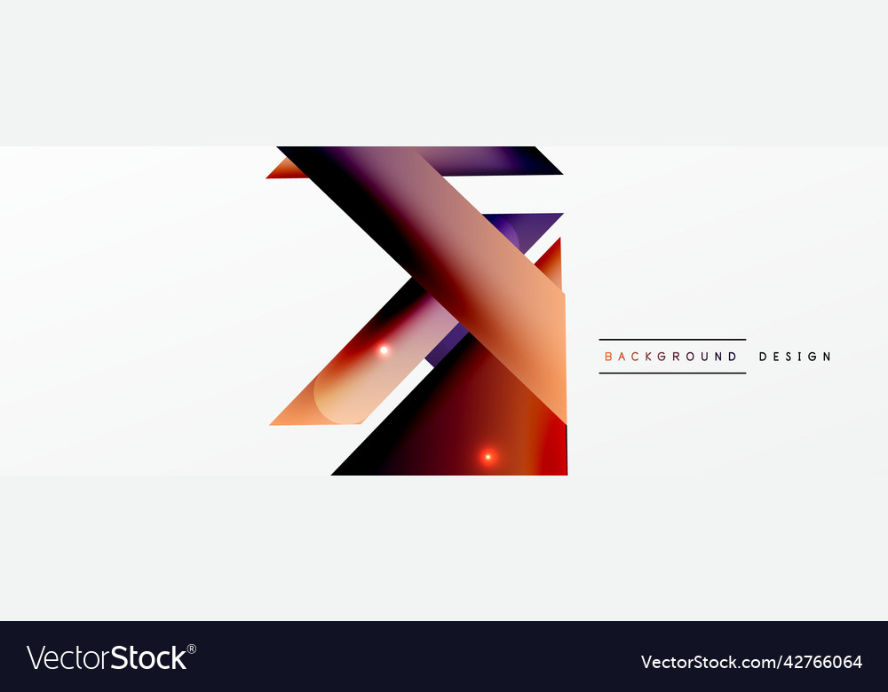 Abstract background simple color geometric shapes Vector Image