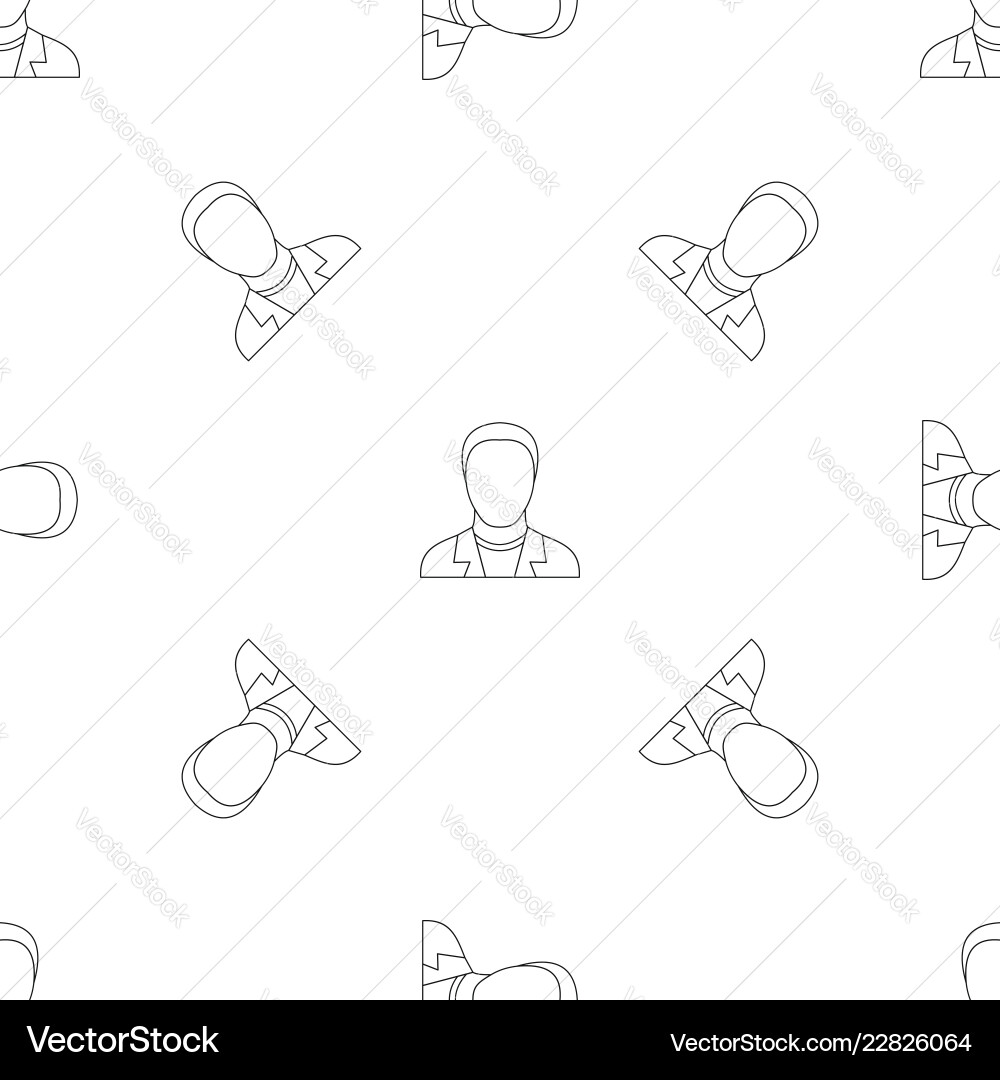 Man avatar pattern seamless Royalty Free Vector Image