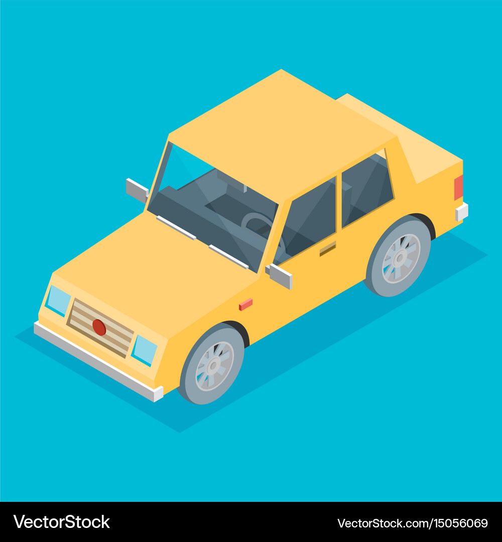 Car isometric Royalty Free Vector Image - VectorStock