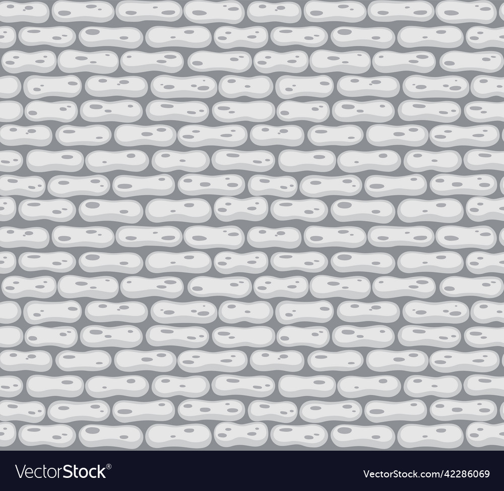 Seamless brick wall realistic monochrome stone Vector Image