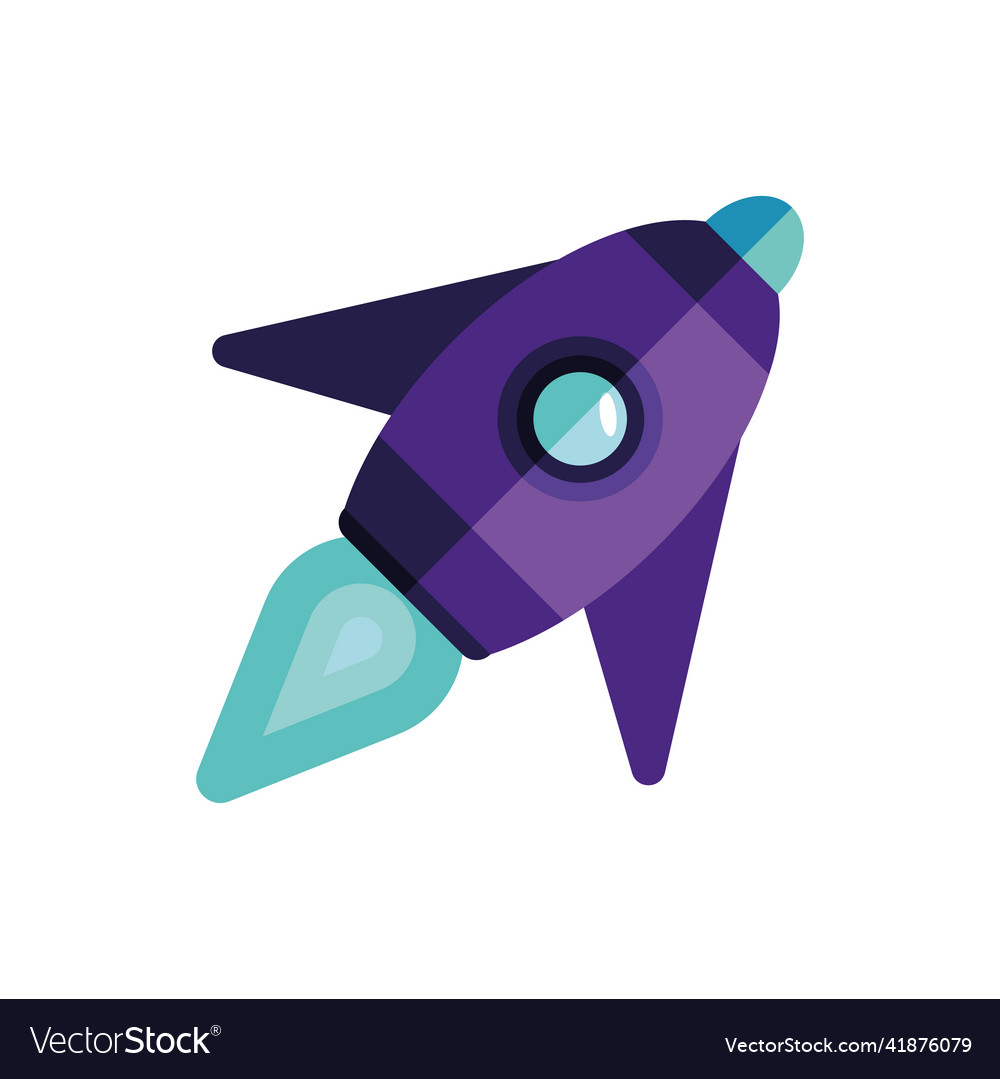 Space outer rocket Royalty Free Vector Image - VectorStock