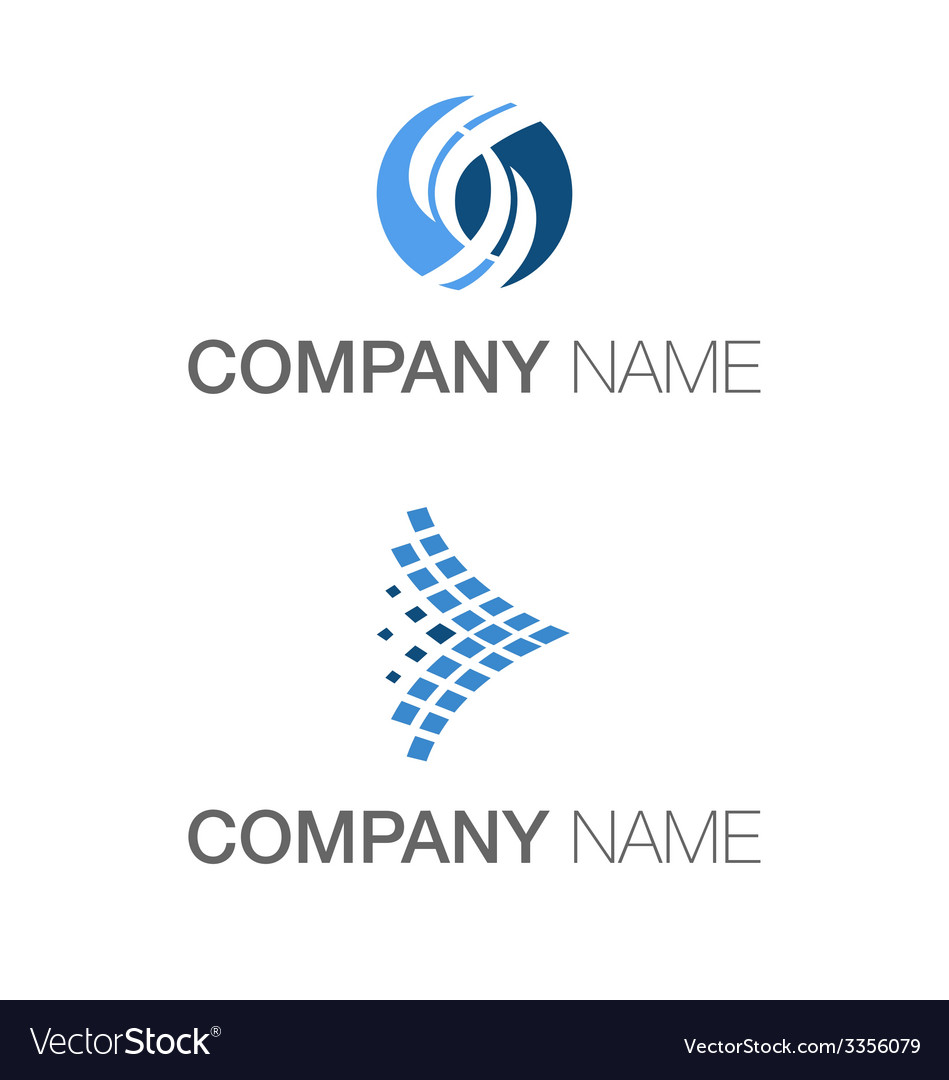 Technology theme logo Royalty Free Vector Image