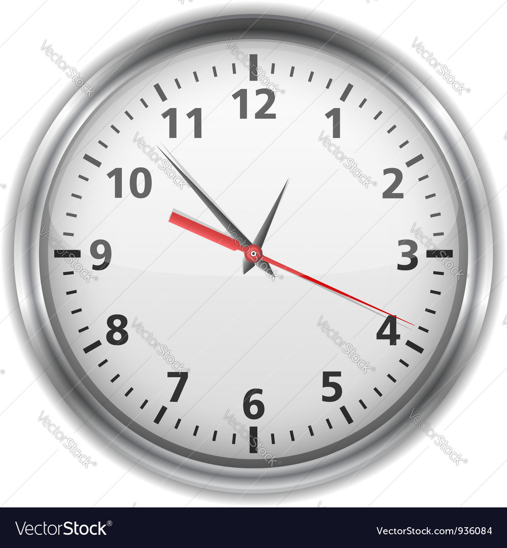 Clock Royalty Free Vector Image - VectorStock