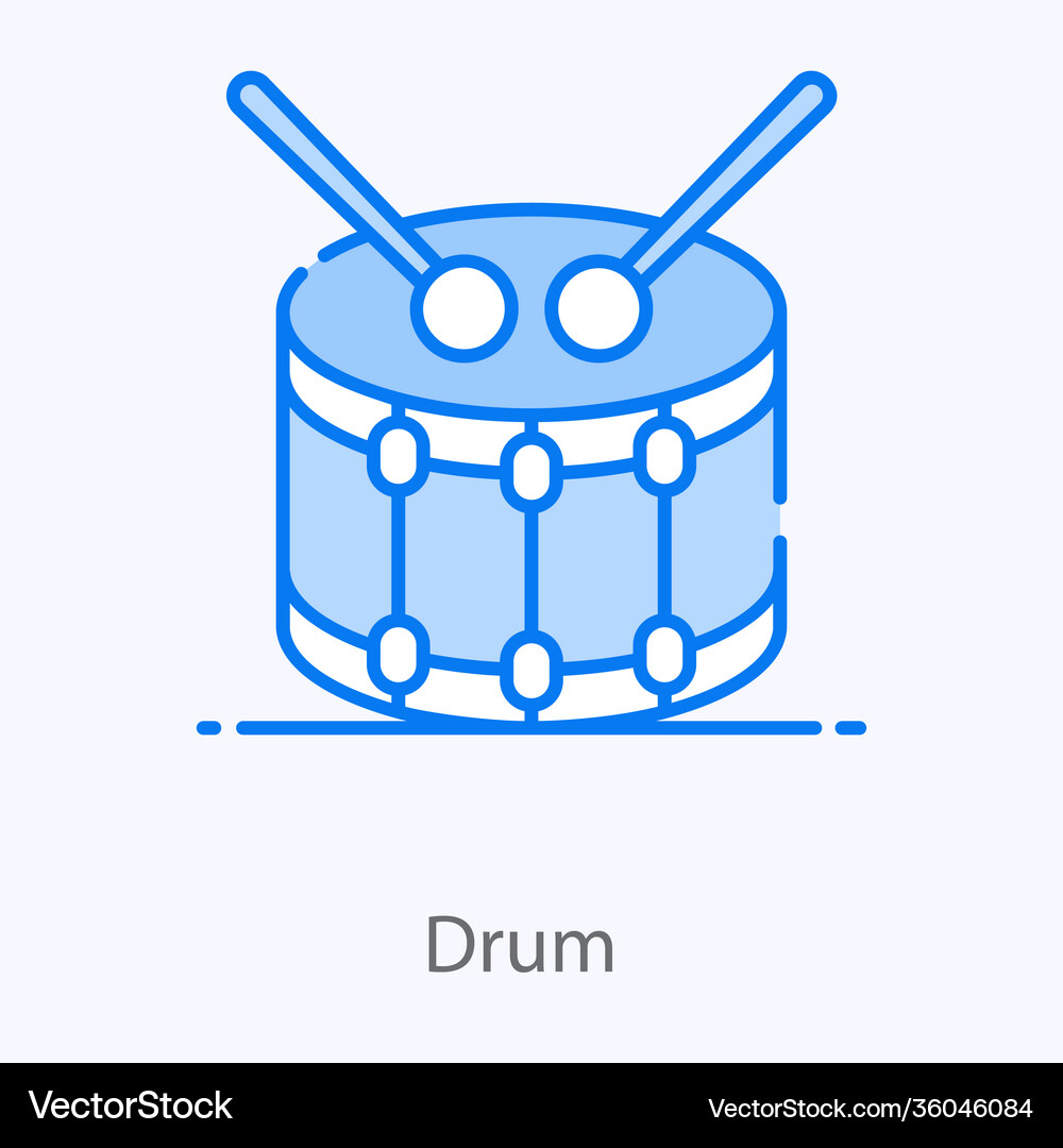 Drum Royalty Free Vector Image - VectorStock