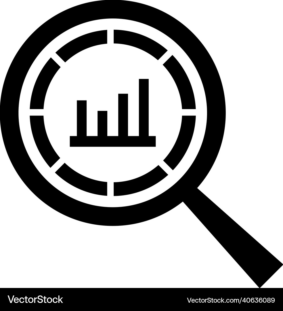 Business analysis icon Royalty Free Vector Image