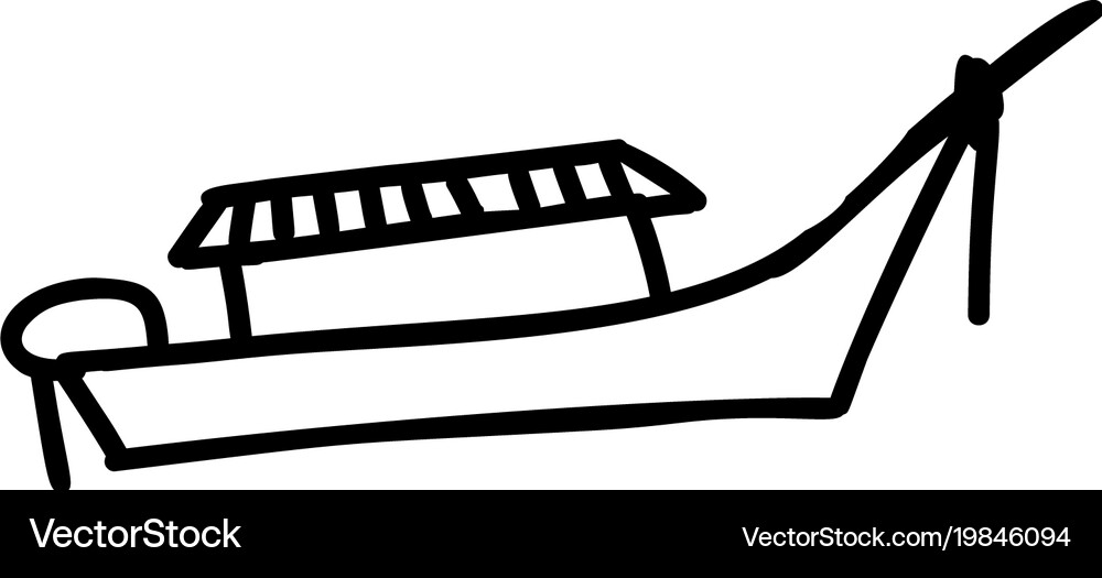 Boat cartoon icon Royalty Free Vector Image - VectorStock