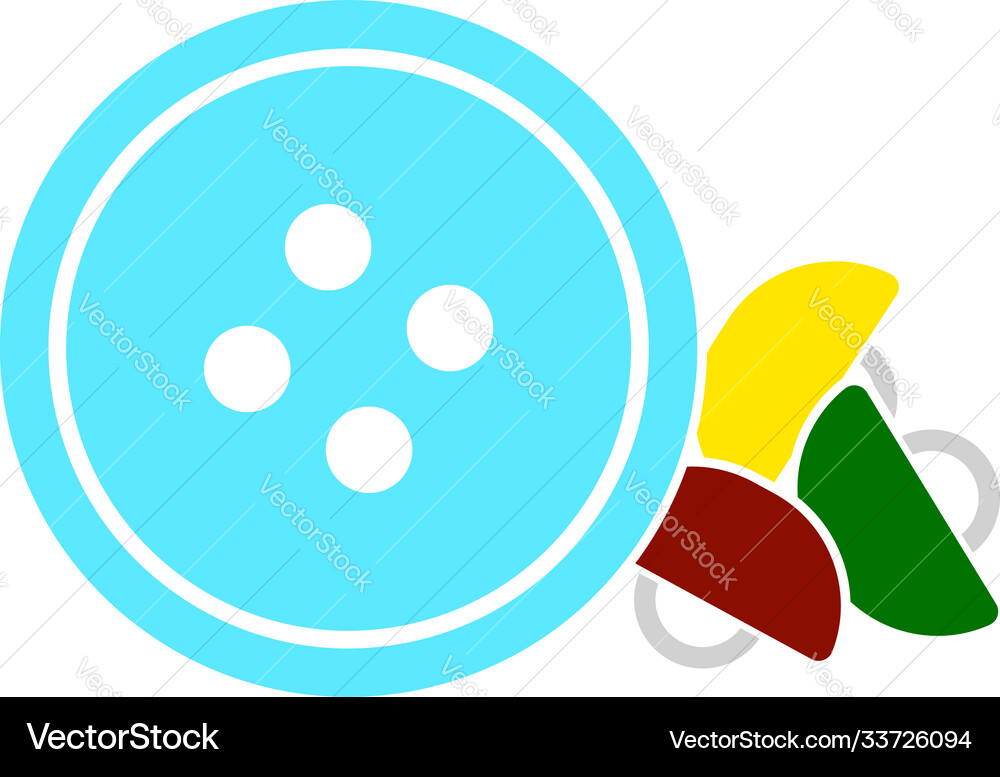 Sewing buttons icon Royalty Free Vector Image - VectorStock