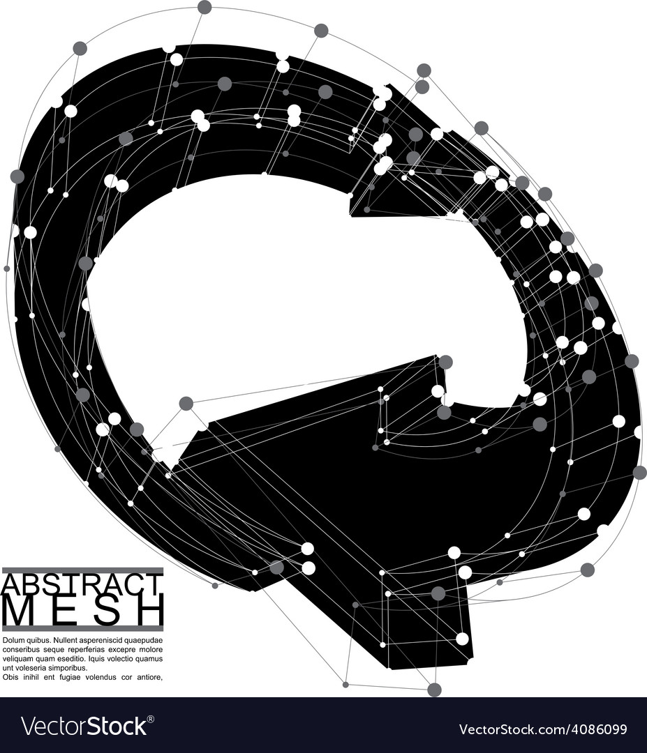 Abstract 3d Mesh Background Conceptual Royalty Free Vector