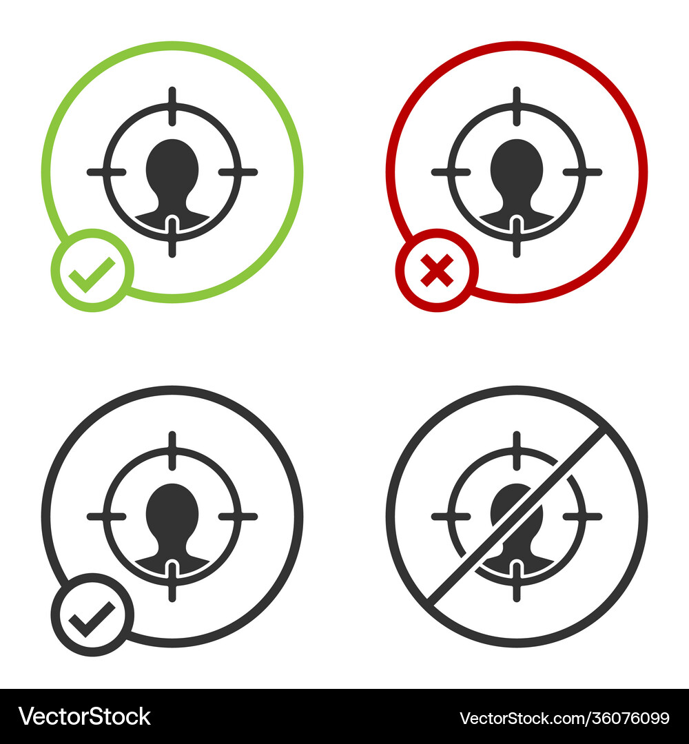Black head hunting icon isolated on white Vector Image