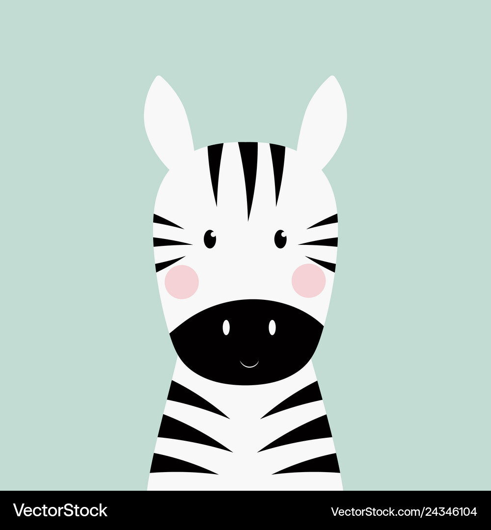 Animated Zebra Head