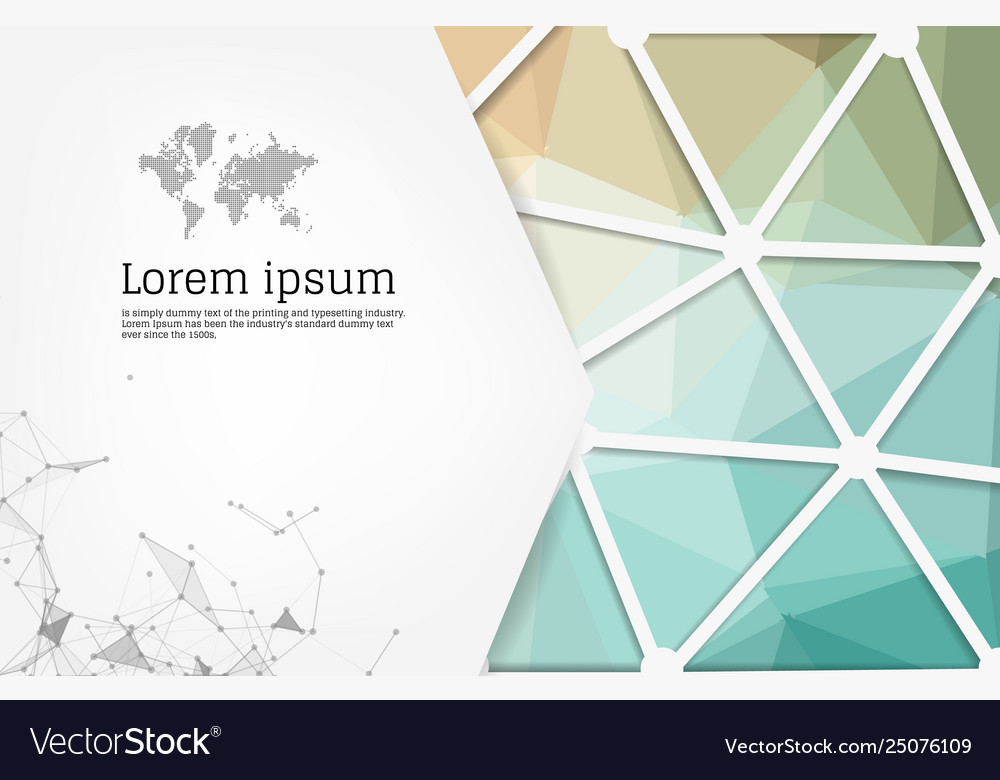 Colorful abstract background abstract polygonal Vector Image