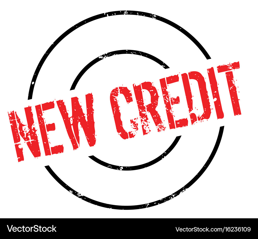New credit rubber stamp Royalty Free Vector Image