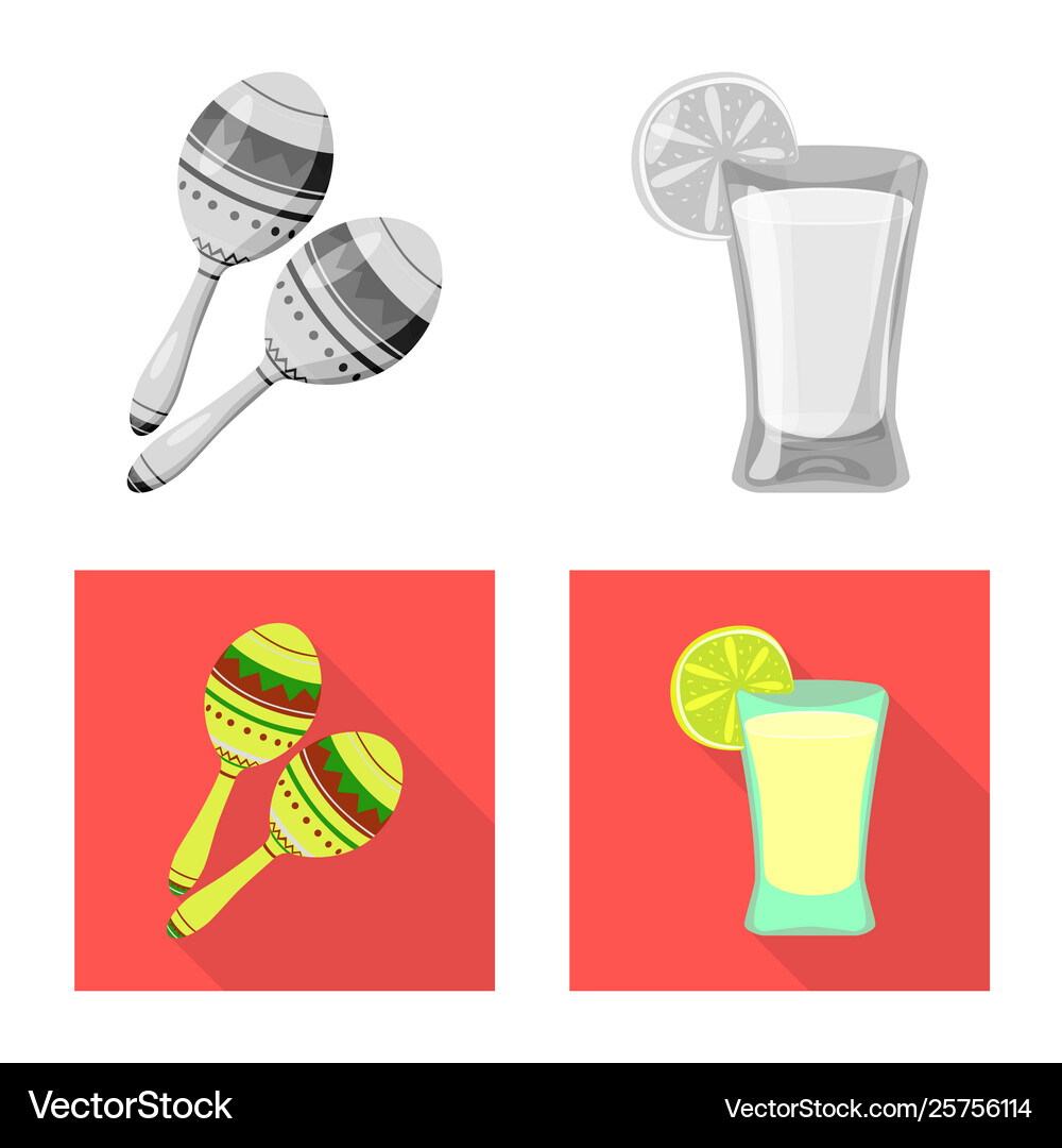 Design cafe and latin sign set Royalty Free Vector Image