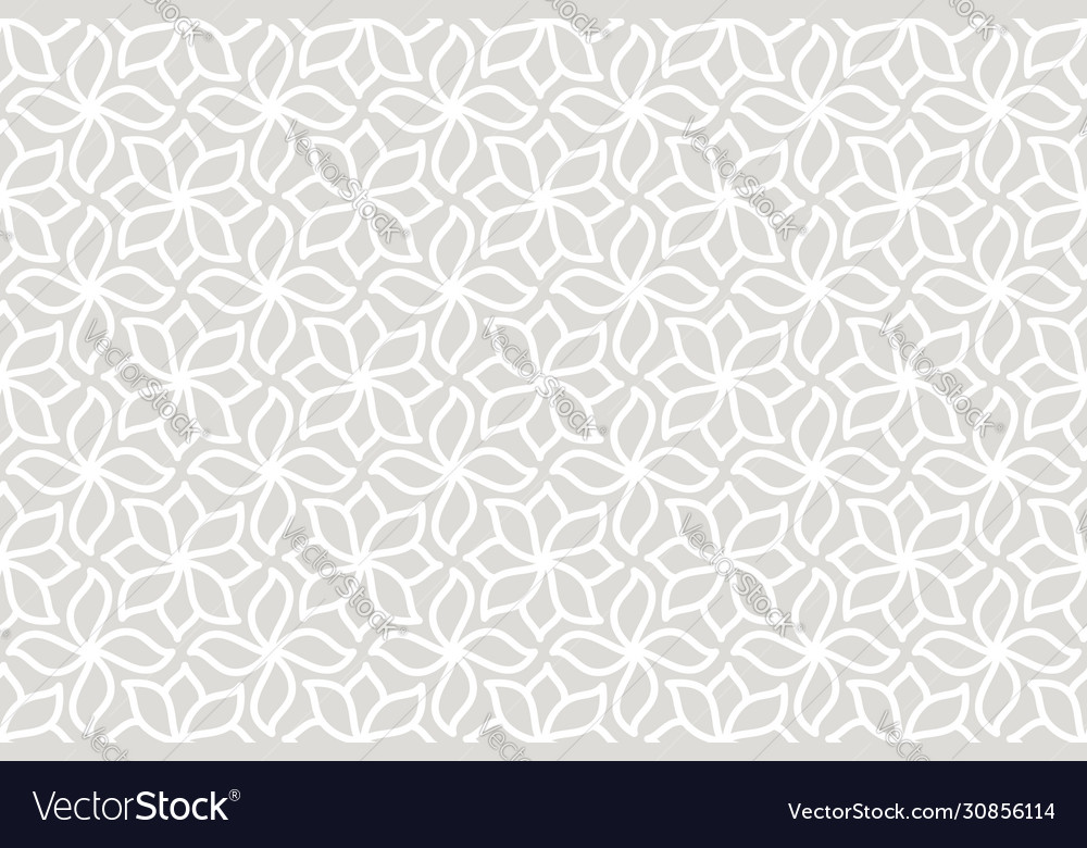 Geometric floral seamless pattern Royalty Free Vector Image