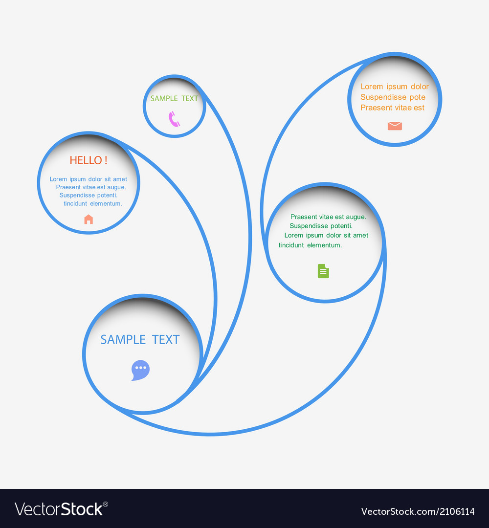 Web design bubbles Royalty Free Vector Image - VectorStock