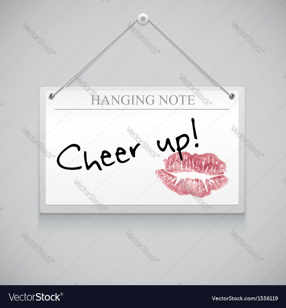 Hanging note board Royalty Free Vector Image - VectorStock