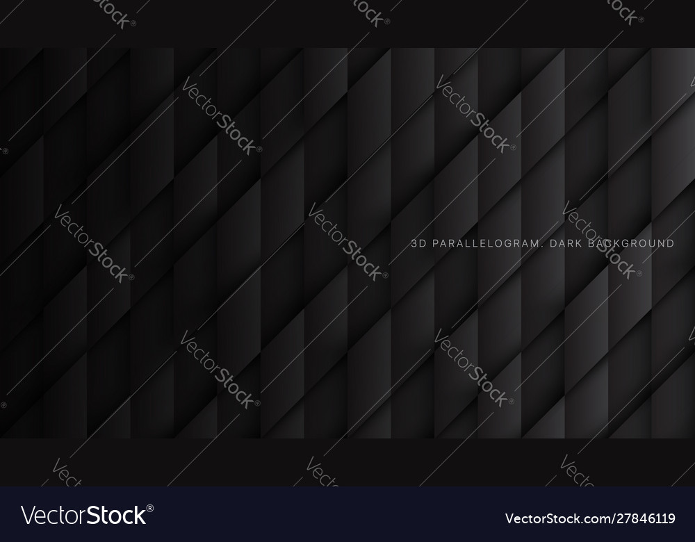 Parallelogram blocks conceptual tech 3d dark gray Vector Image Parallelogram blocks conceptual tech 3d dark gray Vector Image