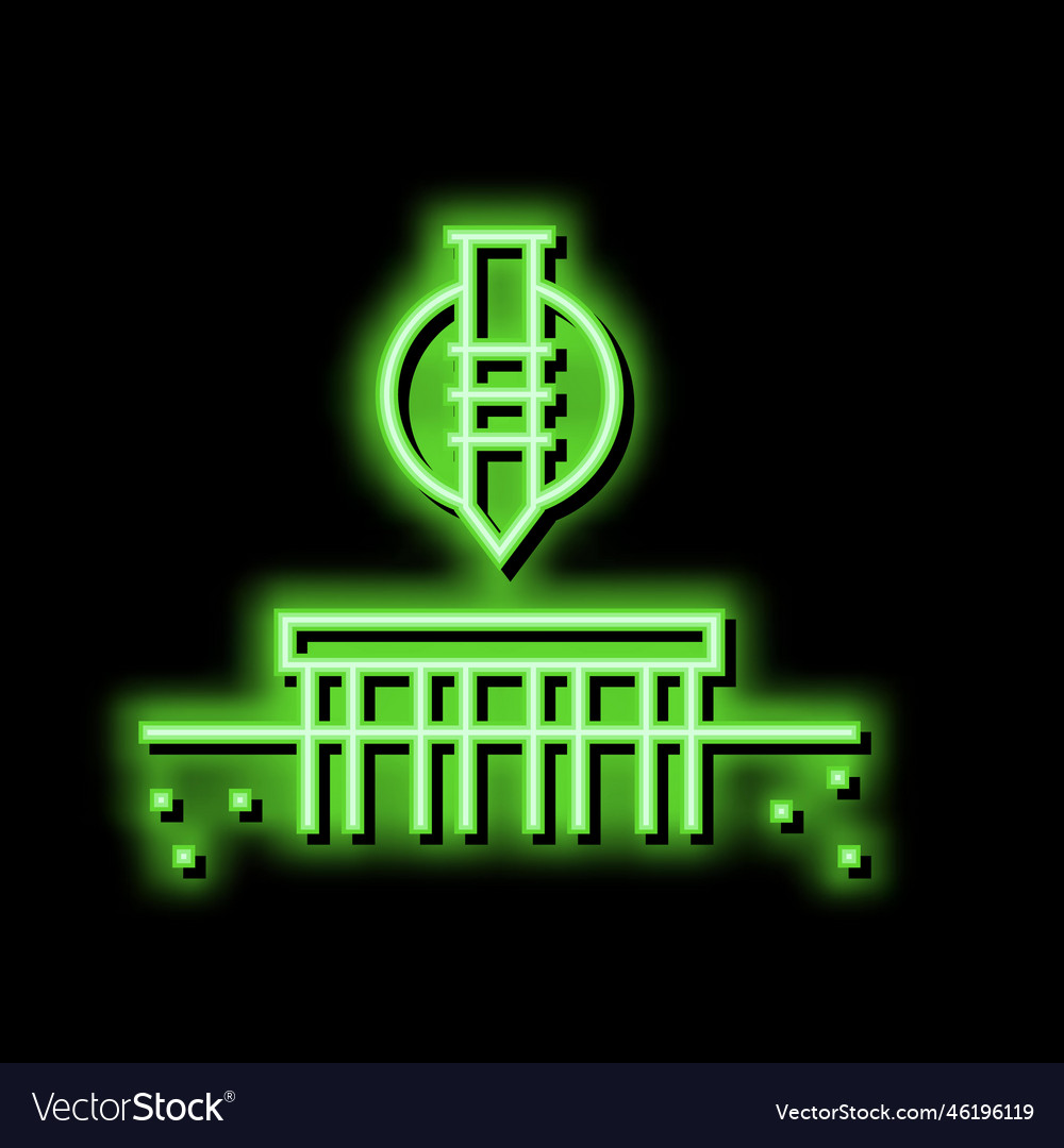Pile screw foundation neon glow icon Royalty Free Vector Pile screw foundation neon glow icon Royalty Free Vector