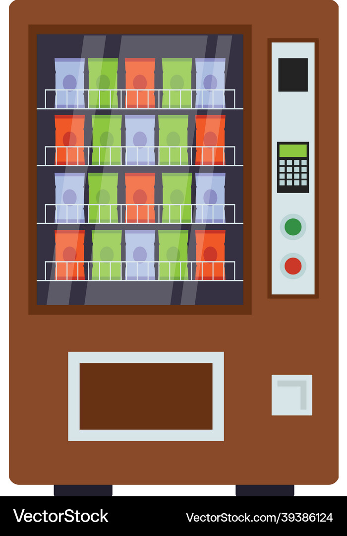 Frozen vending Royalty Free Vector Image - VectorStock