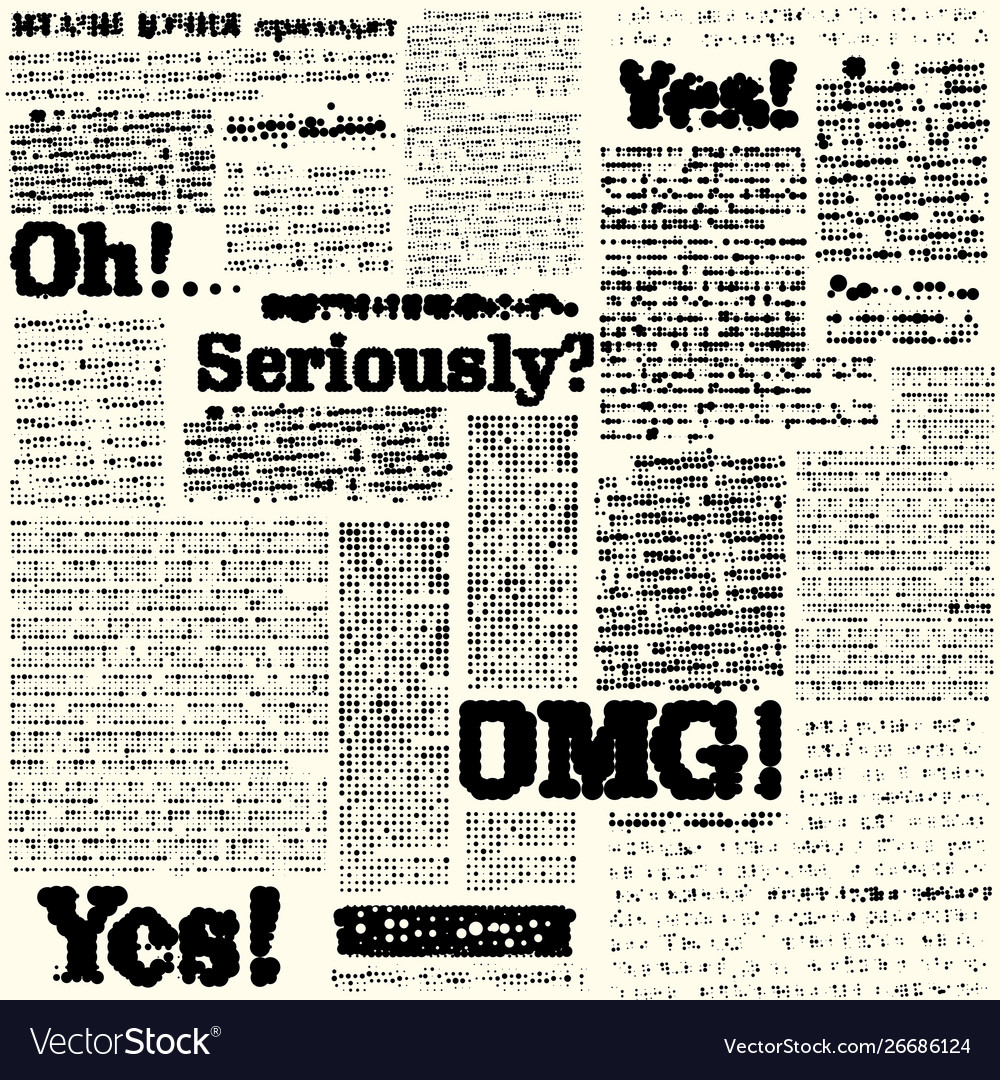 Imitation newspaper seamless image Royalty Free Vector Image Imitation newspaper seamless image Royalty Free Vector Image
