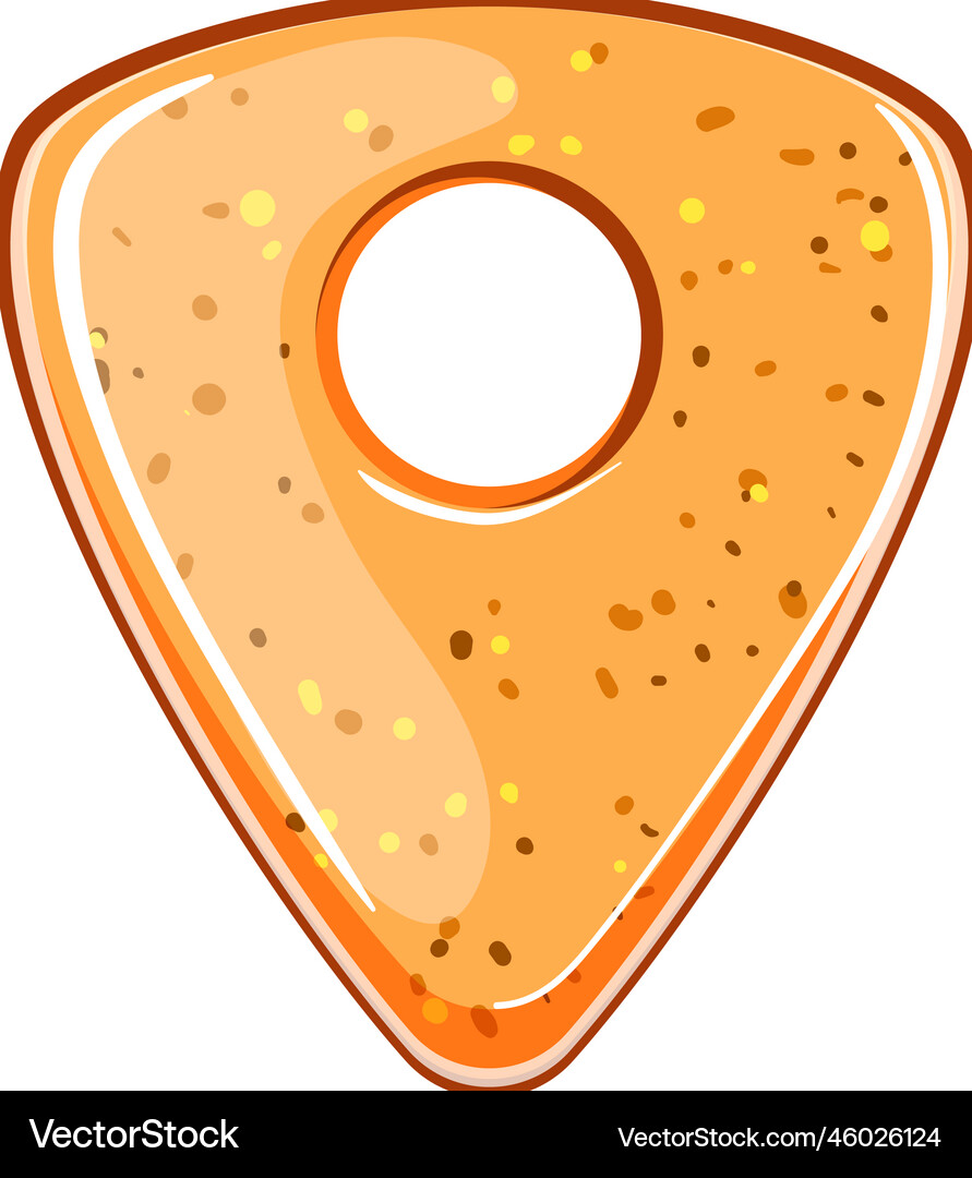 Instrument guitar pick cartoon Royalty Free Vector Image