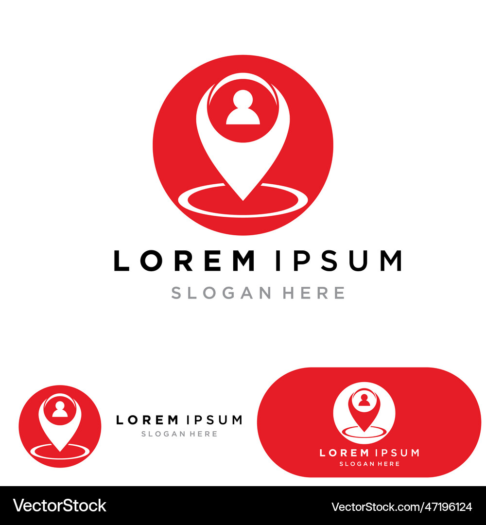 Map logo location Royalty Free Vector Image - VectorStock
