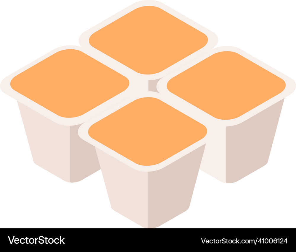 Small butter portions composition Royalty Free Vector Image