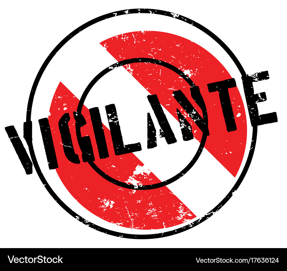 Vigilante rubber stamp Royalty Free Vector Image