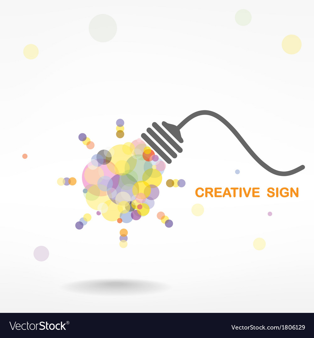 Creative light bulb idea concept background Vector Image Creative light bulb idea concept background Vector Image