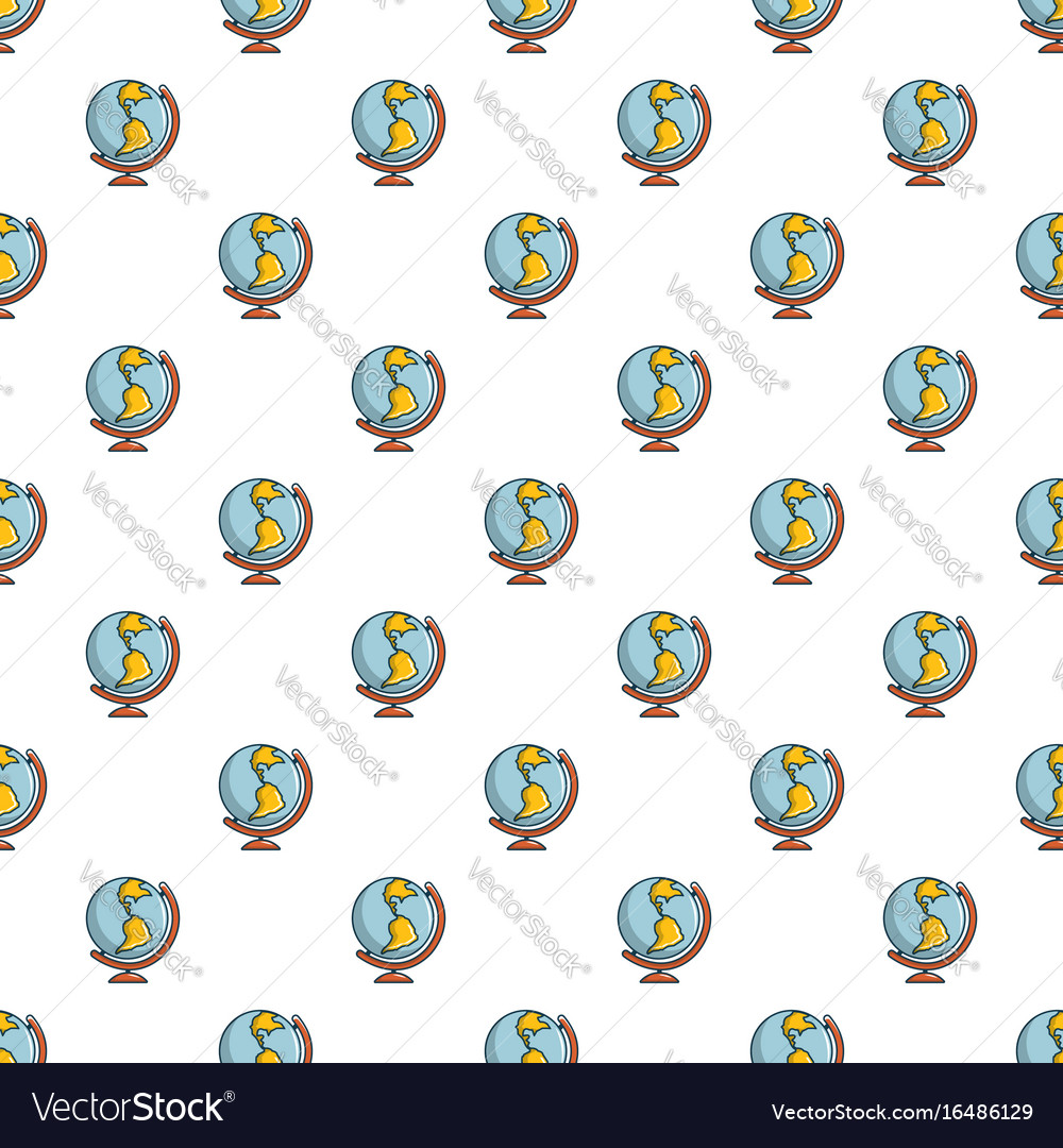 Globe pattern seamless Royalty Free Vector Image