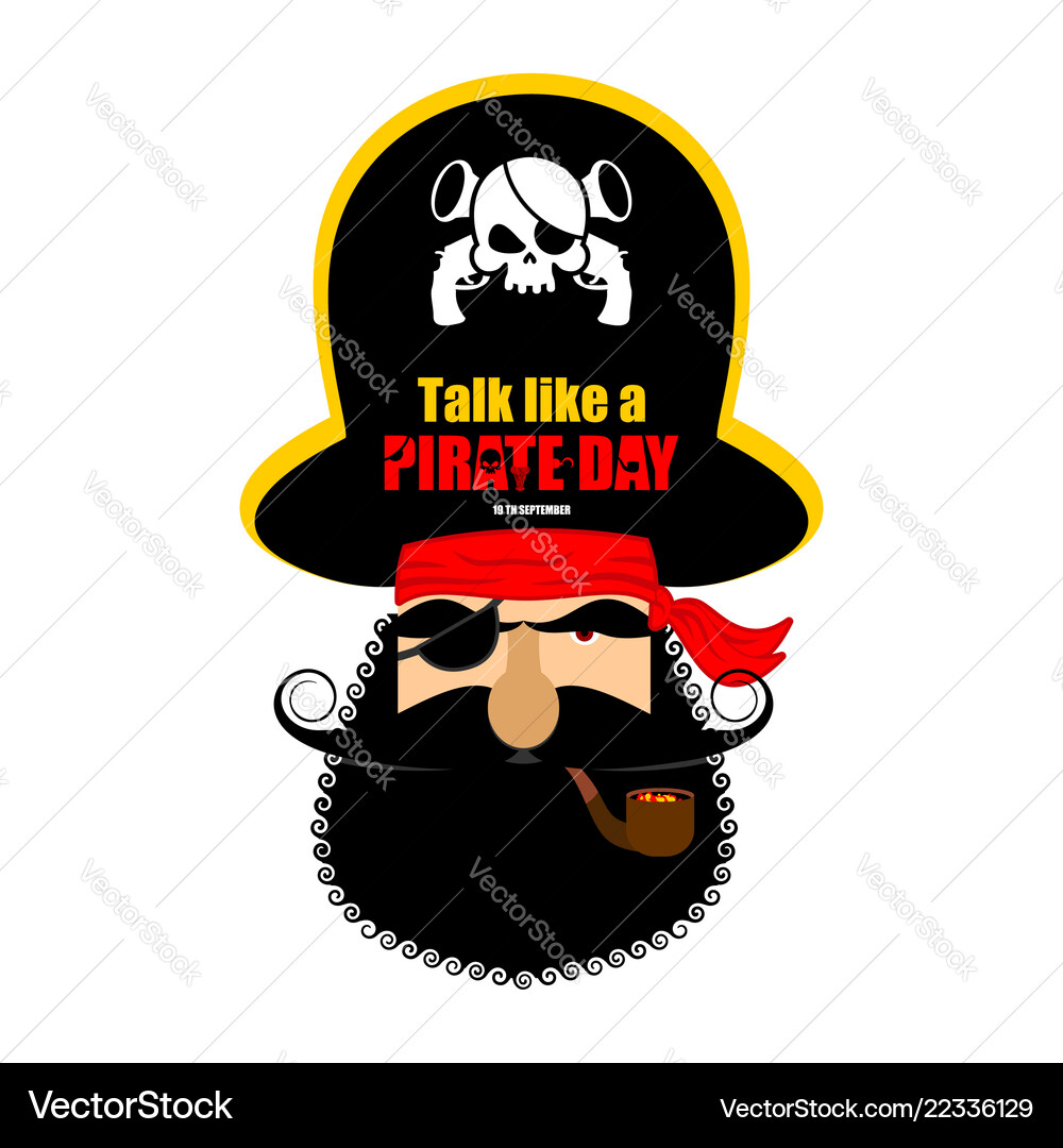 International talk like a pirate day Royalty Free Vector