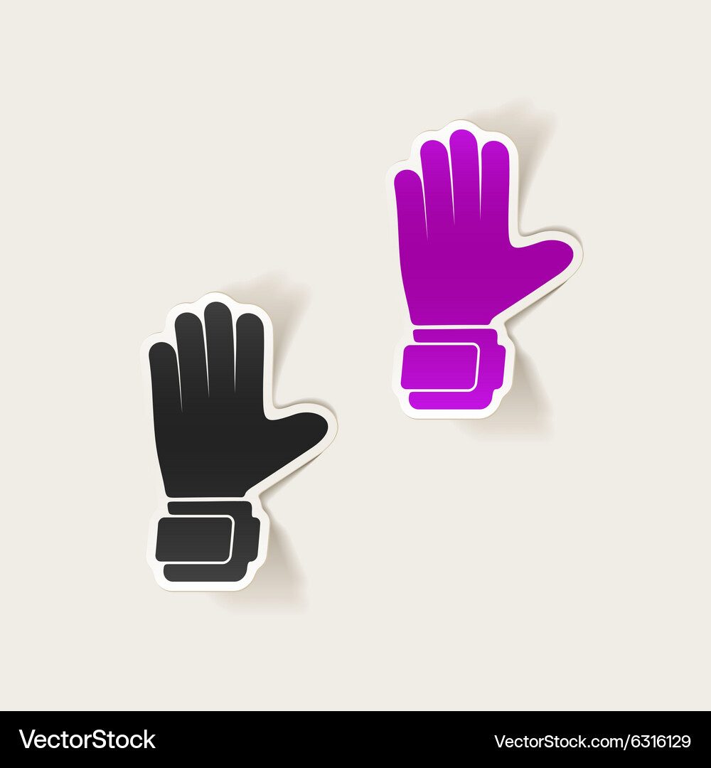 Realistic design element gloves Royalty Free Vector Image