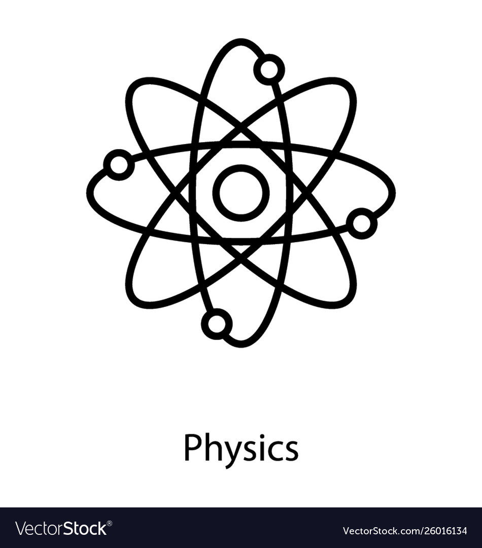 Atomic structure model Royalty Free Vector Image