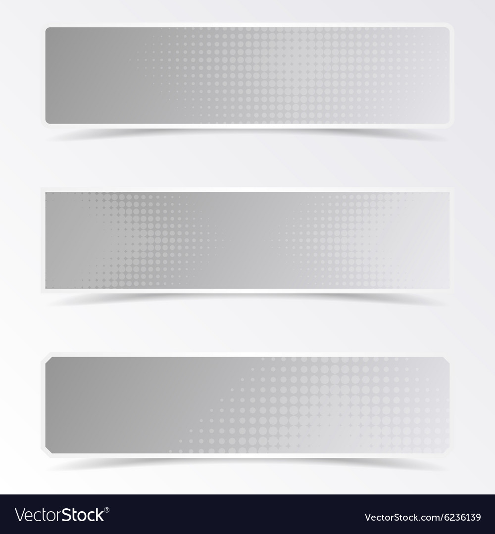 Halftone creative banners Royalty Free Vector Image