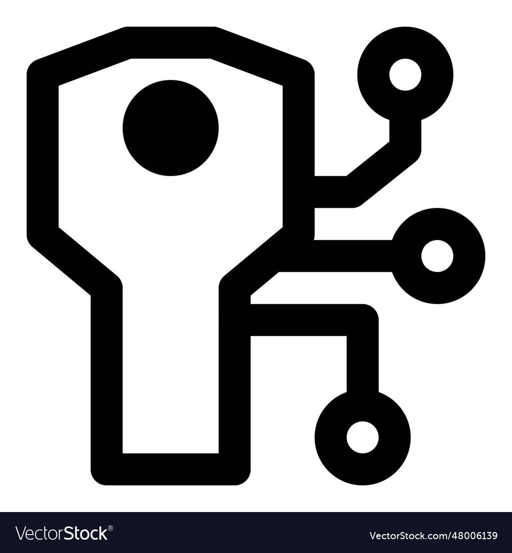 Key A Variable Value Applied Using An Algorithm Vector Image 4975