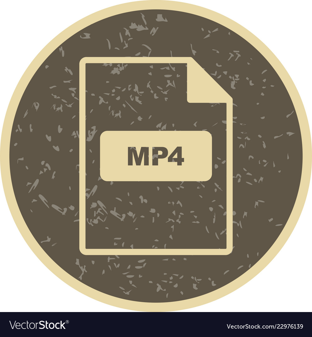 Mp4 icon Royalty Free Vector Image - VectorStock