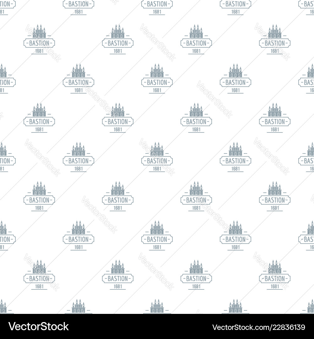 Royal bastion pattern seamless Royalty Free Vector Image