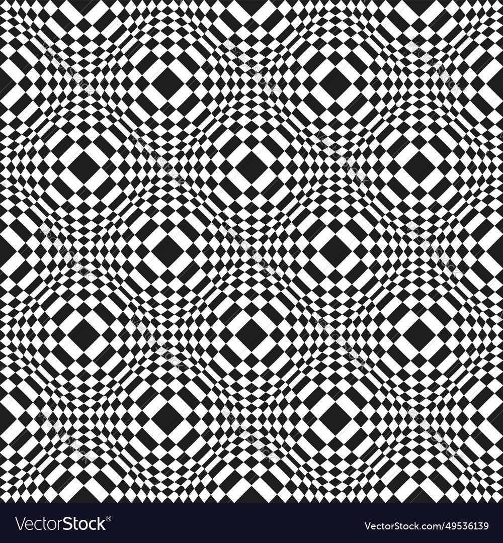 Seamless op art pattern Royalty Free Vector Image