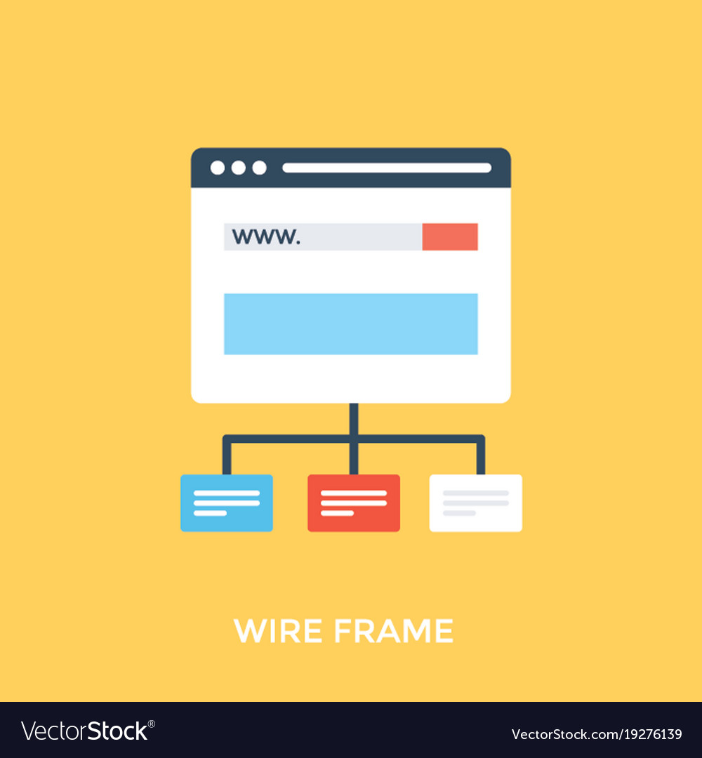 Wireframe Royalty Free Vector Image - VectorStock