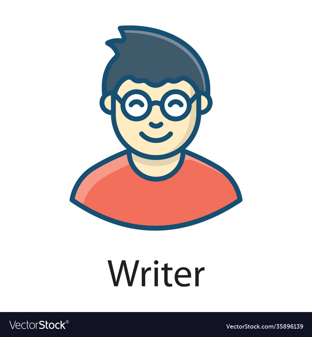 Writer Royalty Free Vector Image - VectorStock