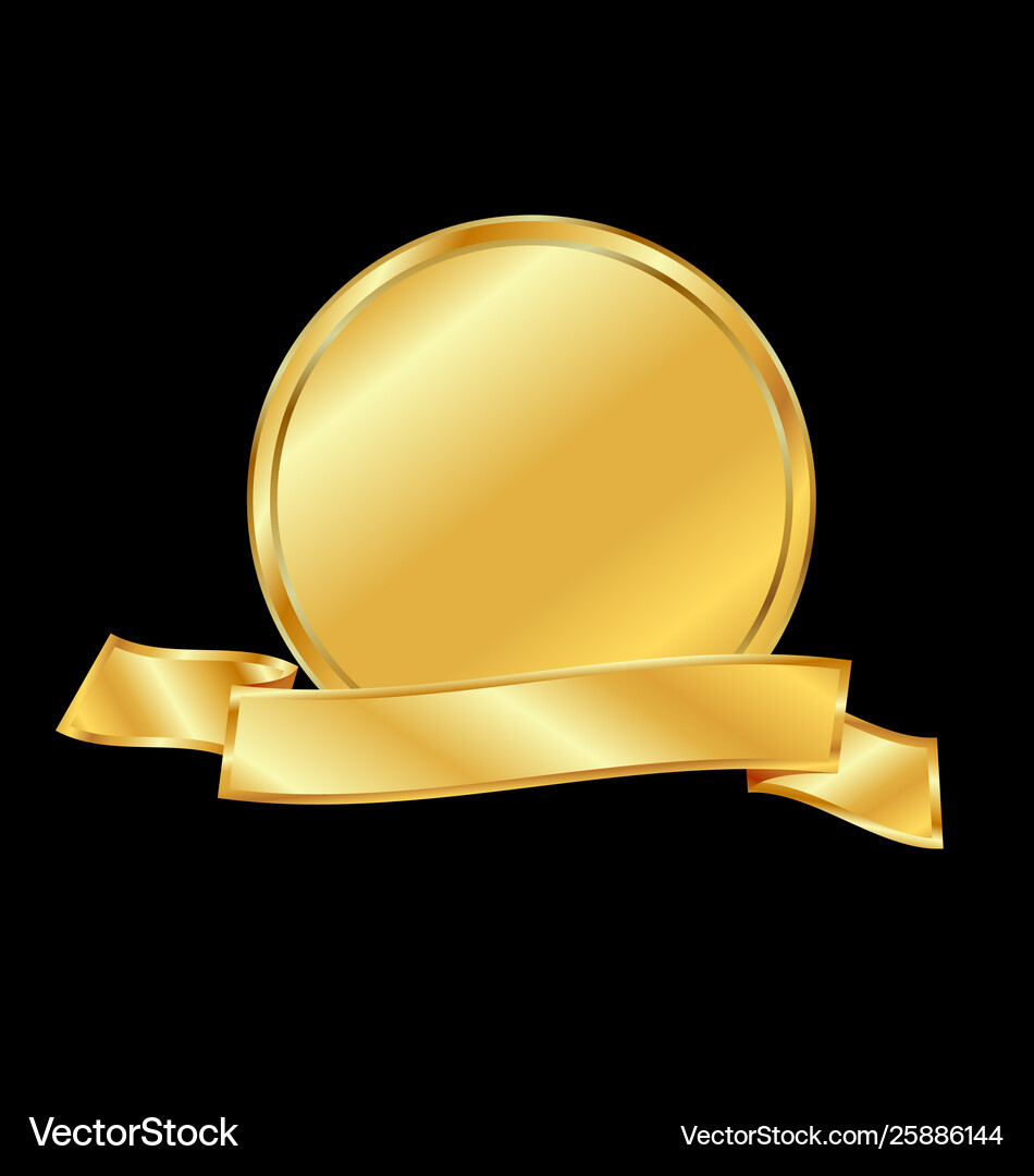Golden premium promo banners Royalty Free Vector Image