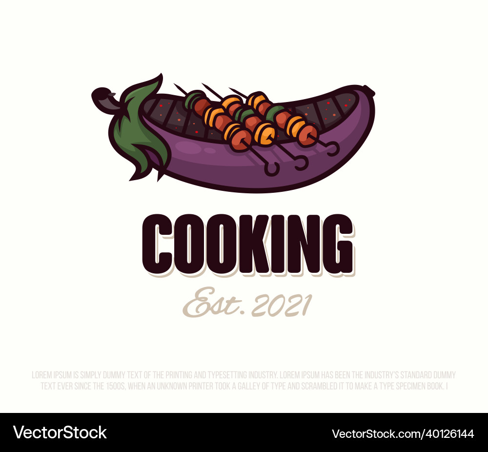 Modern professional logo in the culinary industry Vector Image