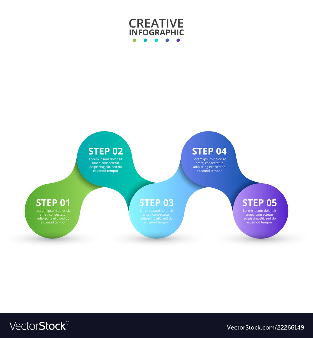 Business data visualization abstract elements Vector Image