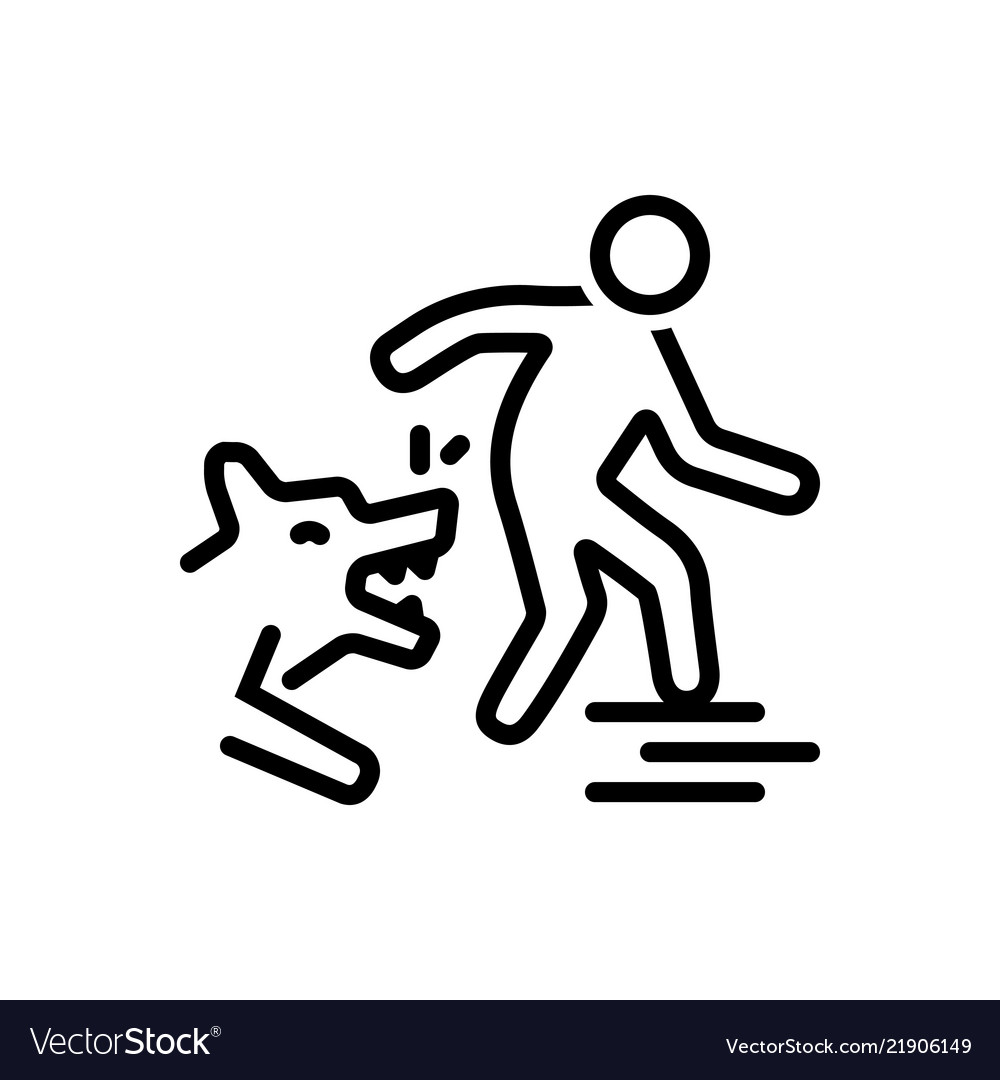 Dog bites Royalty Free Vector Image - VectorStock