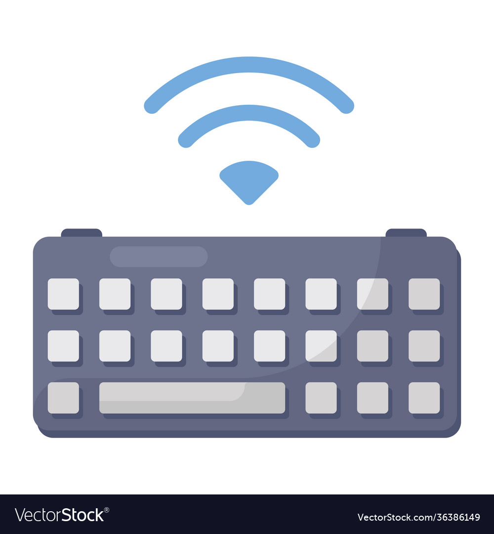Wireless keyboard Royalty Free Vector Image - VectorStock