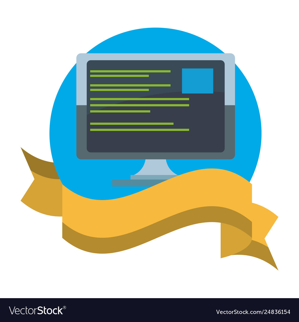 Computer screen technology Royalty Free Vector Image