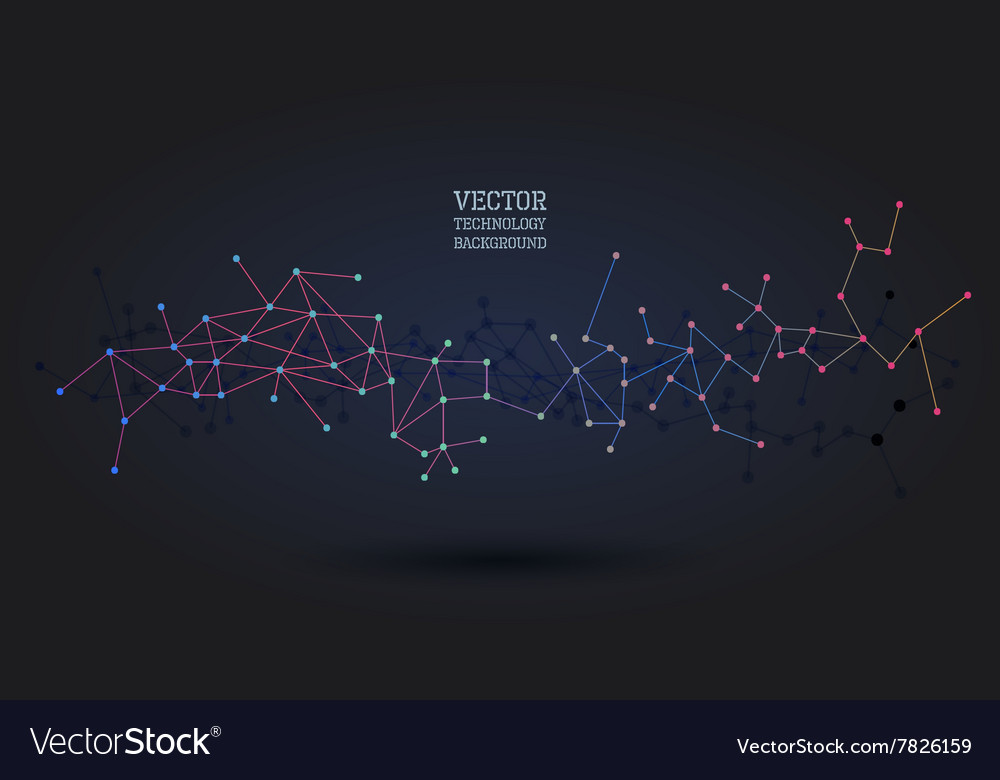 Network abstract polygonal background Royalty Free Vector