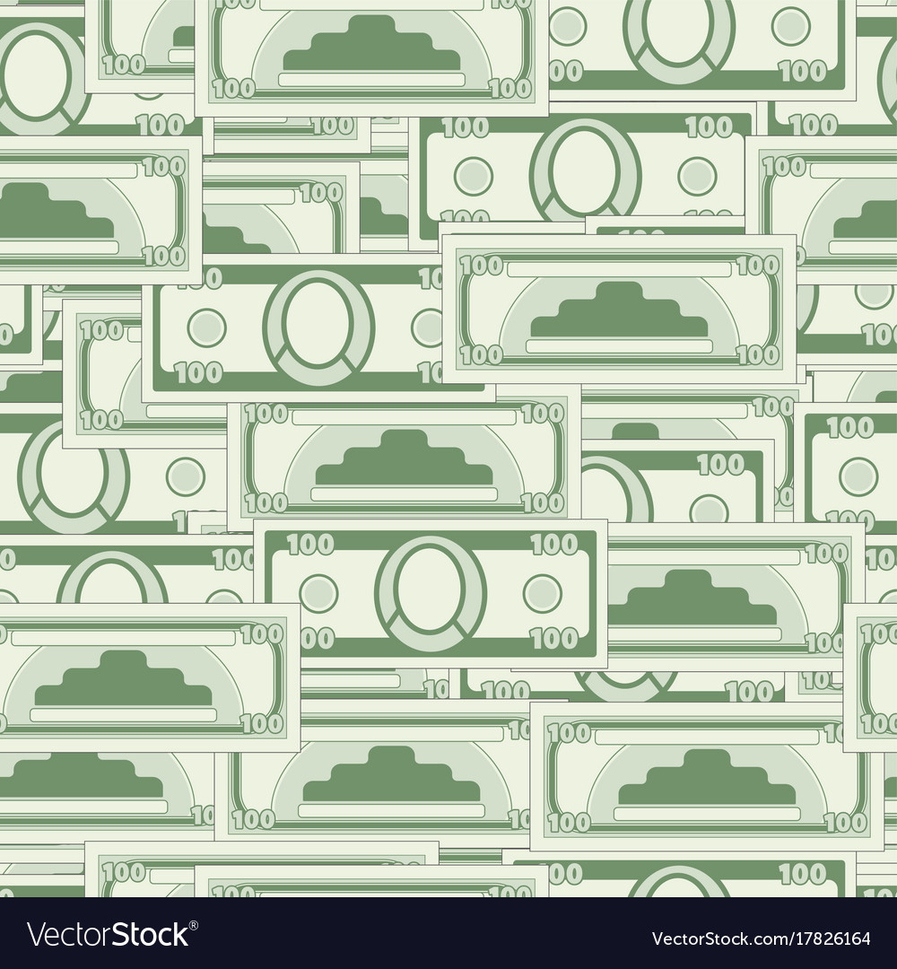 Abstract currency seamless pattern Royalty Free Vector Image