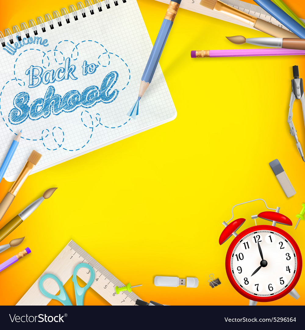 Back to school template concept eps 10 Royalty Free Vector